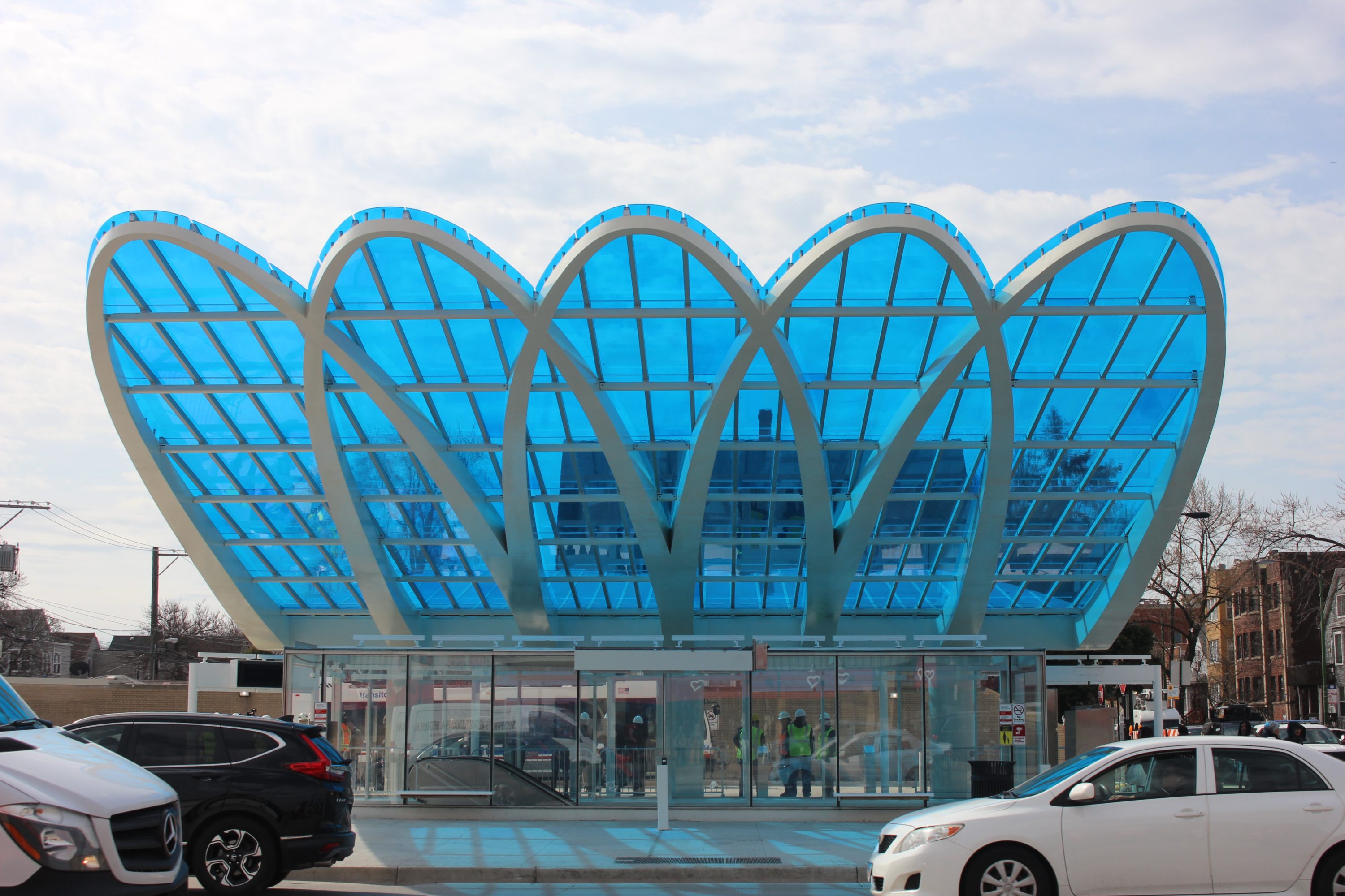 Cta Belmont Station Canopy Cast Connex